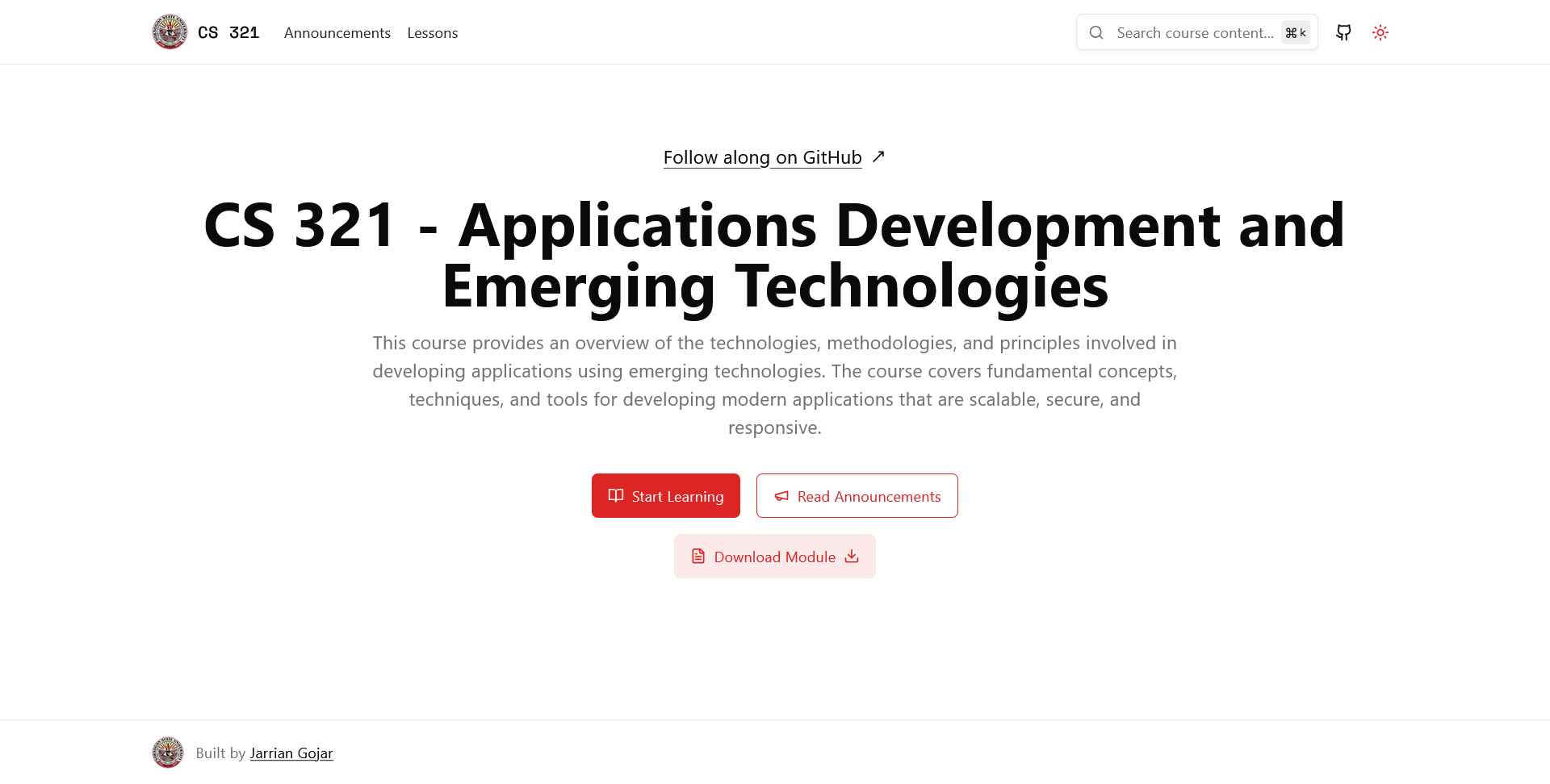 CS 321 - Announcements